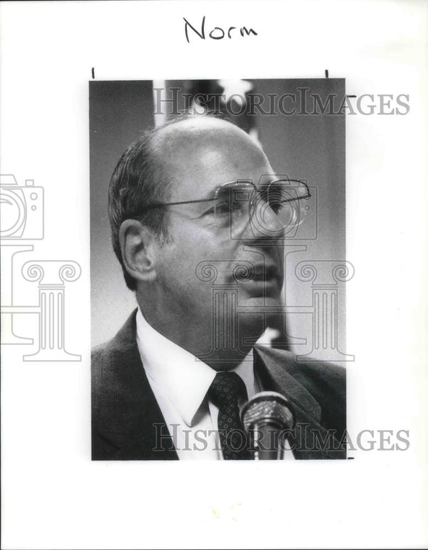 1991 Press Photo Norman R Augustine, Chaiman & CEO of Martin Marietta ...