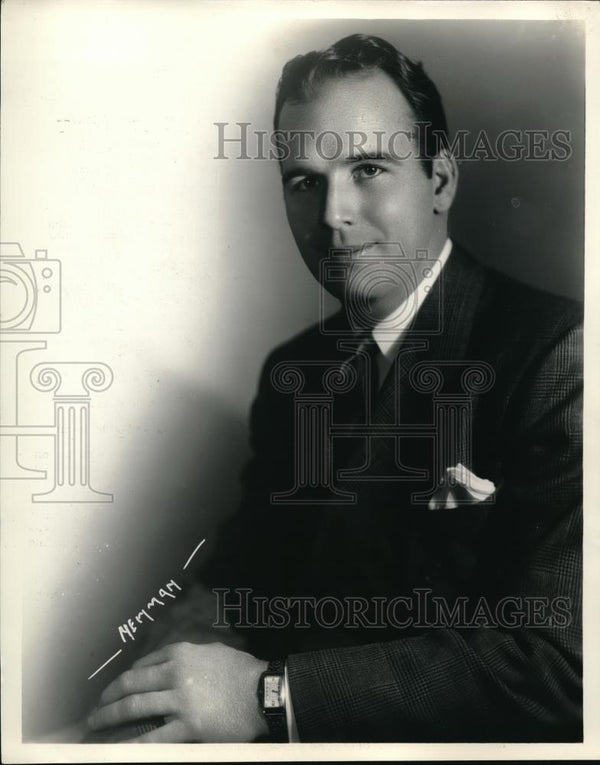 Media Photo Stephen F. Merrill, California Tenor Singer Vocalist 1938 ...