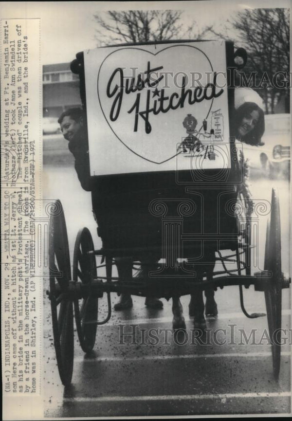 Lt. Jerry W. Brothers Marries Jane Ann Swindell 1971 Vintage Press ...