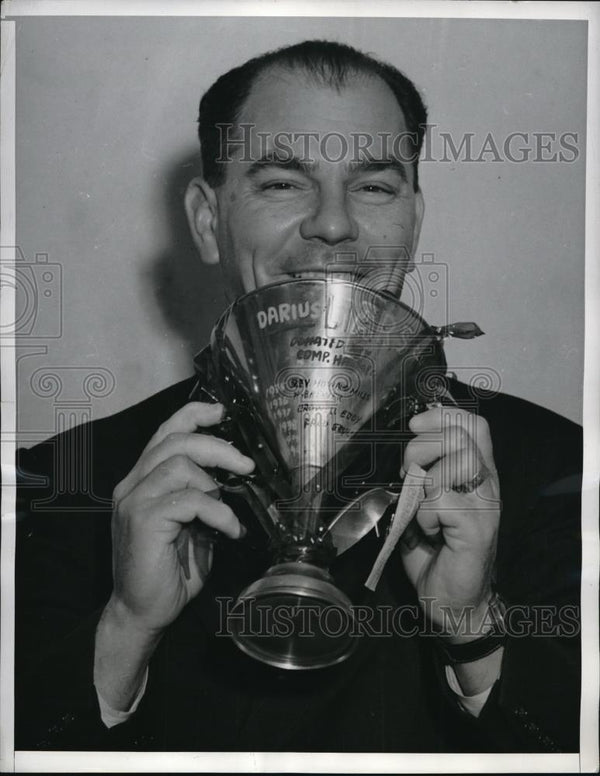 Cedric Durst With Trophy After Winning Liars' Contest 1939 Vintage ...