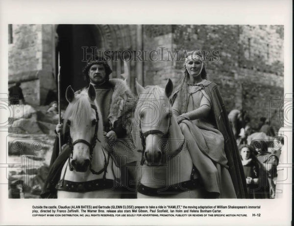 1991 Press Photo Alan Bates and Glenn Close in Hamlet - cvp19038 ...