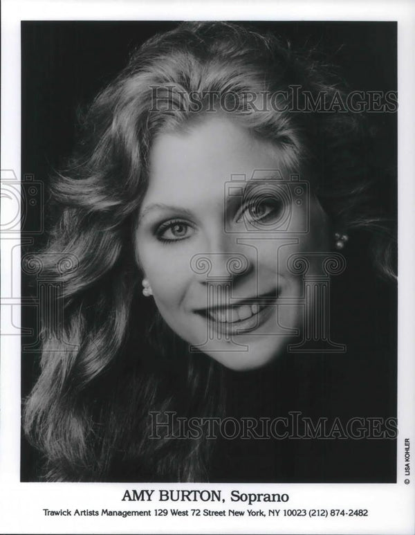 1993 Press Photo Amy Burton Soprano Opera Singer - cvp07079 - Historic ...