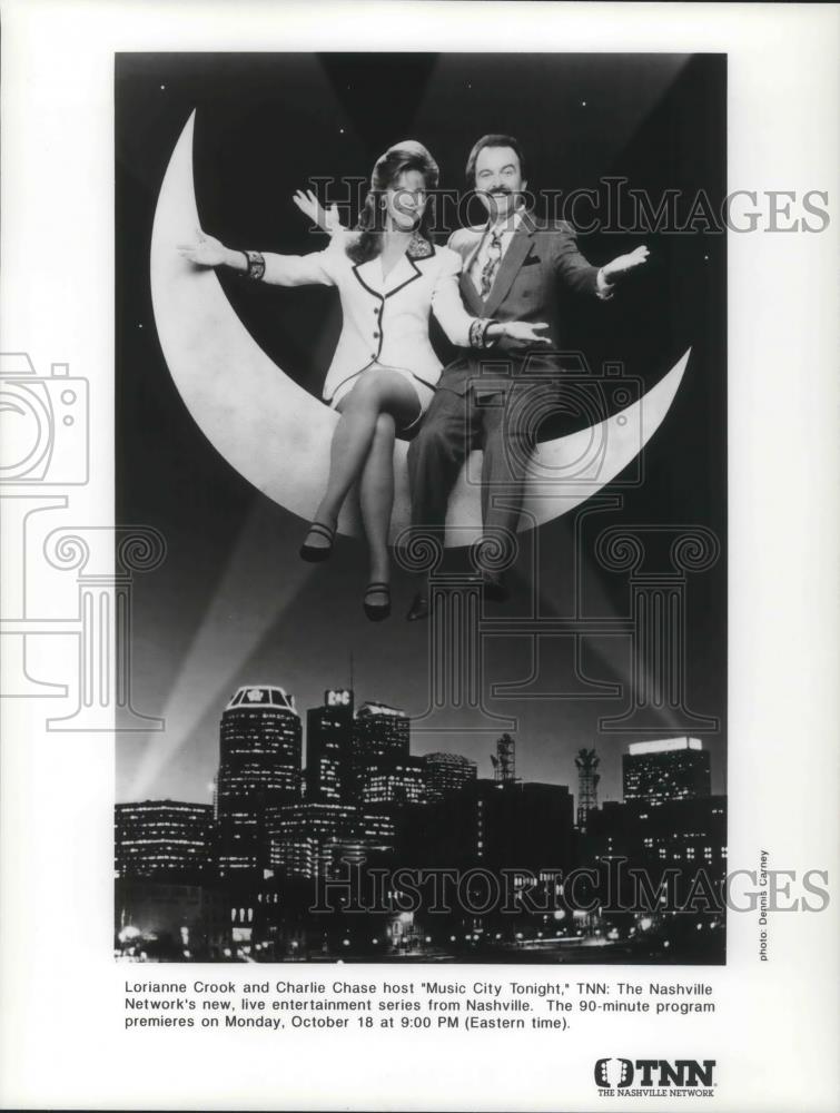 Press Photo Lorianne Crook & Charlie Chase Hosts Music City Tonight ...