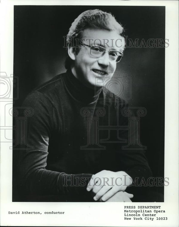 1984 Press Photo David Atherton Conductor Metropolitan Opera New York ...