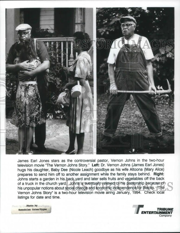 1994 Press Photo James Earl Jones in The Vernon Jones Story - cvp10526 ...