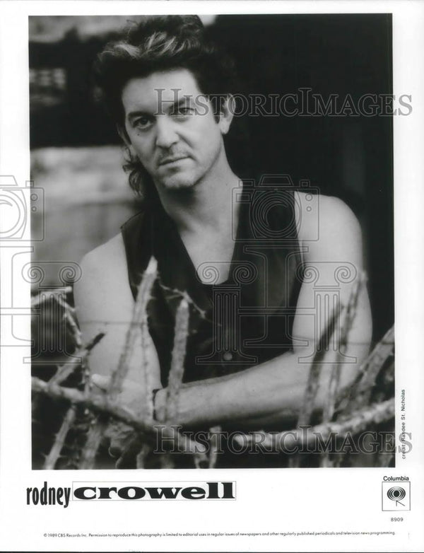 1989 Press Photo Rodney Crowell Country Music Singer Songwriter Musici ...