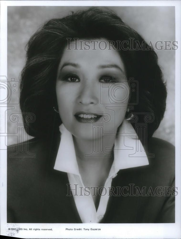 1993 Press Photo Connie Chung Host of Eye to Eye with Connie Chung - c ...