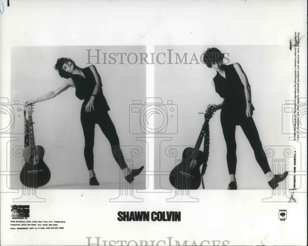 1990 Press Photo Shawn Colvin Folk Rock Singer Songwriter Guitarist ...