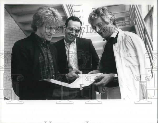 1989 Press Photo Stewart Copeland David Bamberger Imre Pallo Cleveland ...