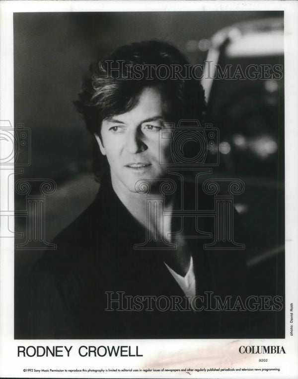 1992 Press Photo Rodney Crowell Country Music Singer Songwriter Musici ...