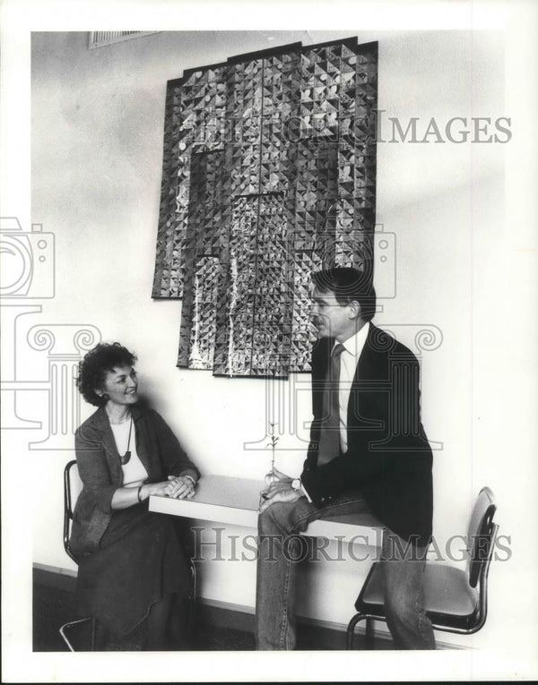 1985 Press Photo Artist Nancy Underhill - cvp02417 - Historic Images