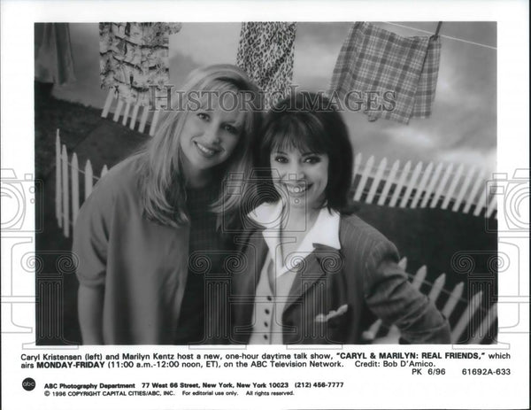 1996 Press Photo Caryl Kristensen & Marilyn Kentz in Caryl & Marilyn:R ...