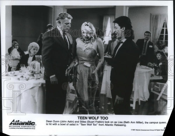 1987 Press Photo John Astin, Stuart Franklin & Beth Ann Miller in Teen ...