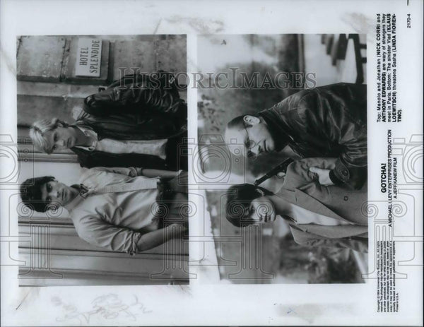 1985 Press Photo Nick Corri Anthony Edwards Klaus Loewitsch Linda Fior ...