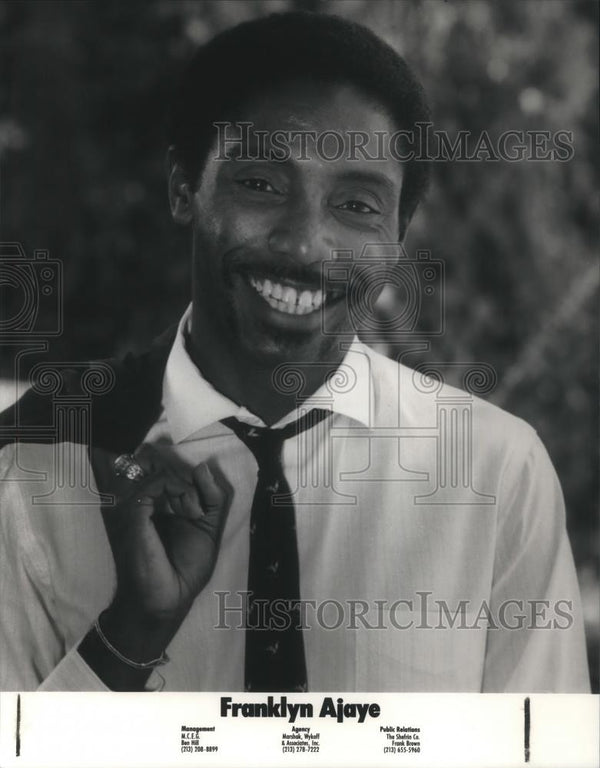 1988 Press Photo Franklyn Ajaye American stand-up comedian and actor ...