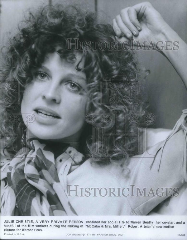 1974 Press Photo Julie Christie in McCabe & Mrs Miller - cvp06998 ...
