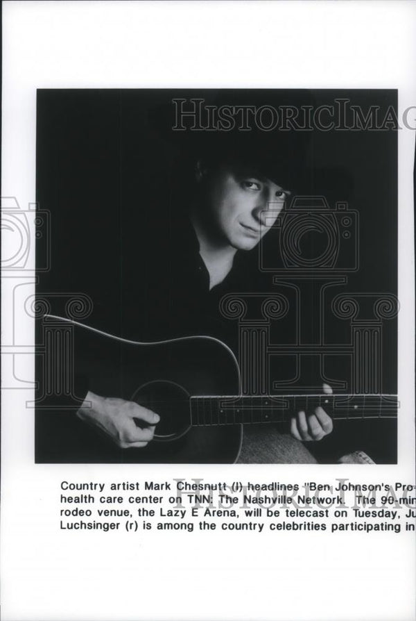 1995 Press Photo Mark Chestnutt Country Music Singer Songwriter Musici ...