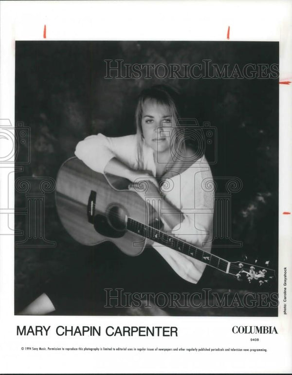 1994 Press Photo Mary Chapin Carpenter Country Singer Songwriter Guita ...