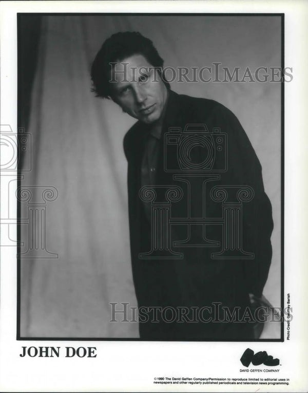 1990 Press Photo John Doe Rock Singer Songwriter Musician Poet Actor ...