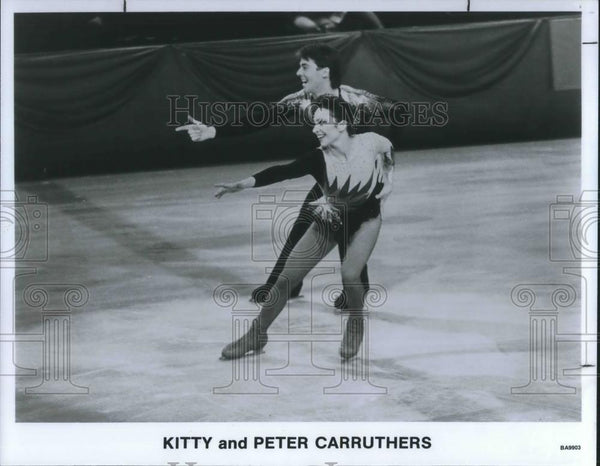 1991 Press Photo Kitty and Peter Carruthers Figure Skaters - cvp07755 ...