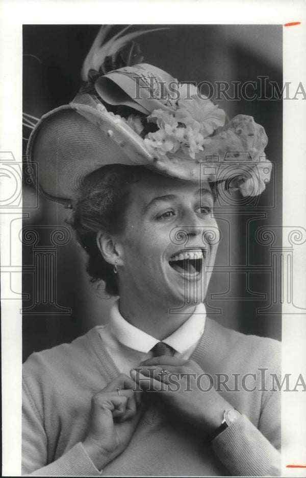 1981 Press Photo Bairbre Dowling Actress Great Lakes Shakespeare Festi ...