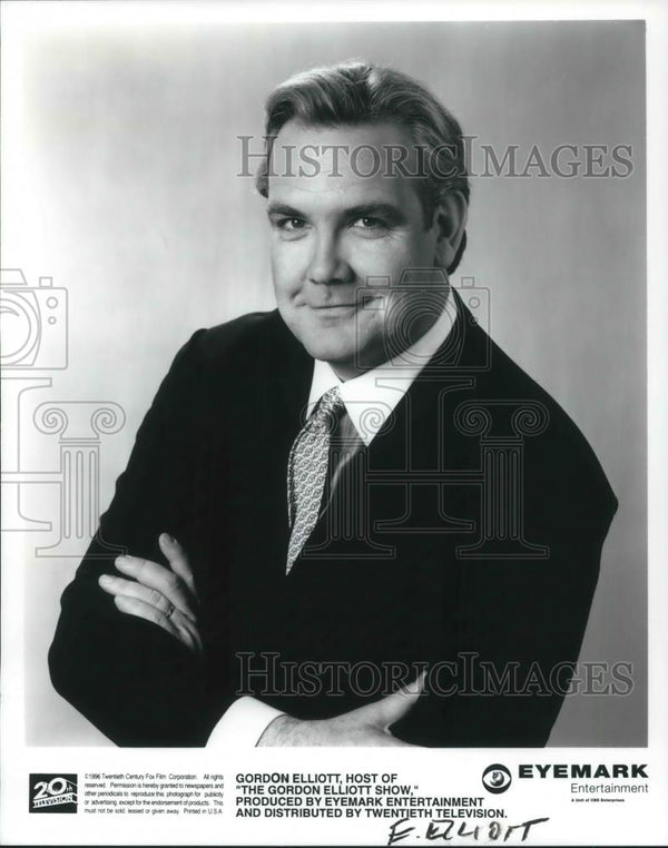 1996 Press Photo Gordon Elliot Host of The Gordon Elliott Show - cvp04 ...