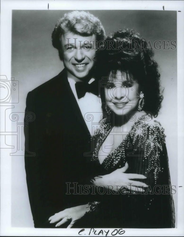 1990 Press Photo Steve Lawrence and Edyie Gormet Husband & Wife Singin ...