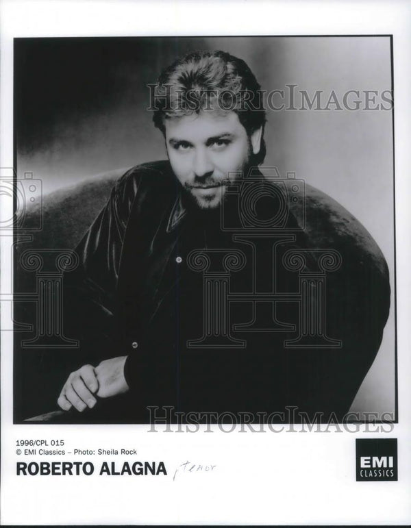 1996 Press Photo Roberto Alagna French-Italian Tenor Opera Singer - cv ...