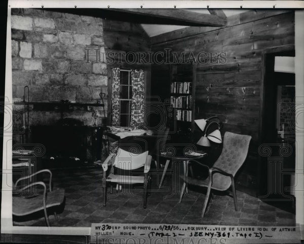 Living room of Arthur Miller home in Rockbury 1956 Vintage Press Photo ...