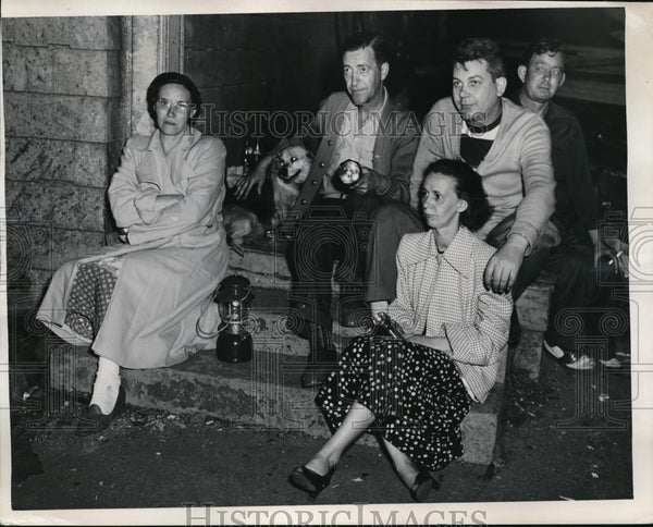 Mrs Irene Traci, George Bell, Group of People Without Electric 1953 ...