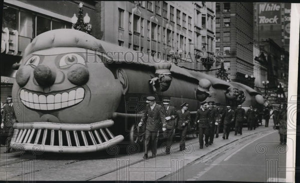 Parade with a train balloon. 1955 Vintage Press Photo Print - Historic ...