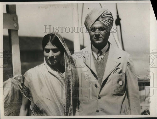 GD Sondi & wife in San Francisco with Indian Olympic team 1932 Vintage ...