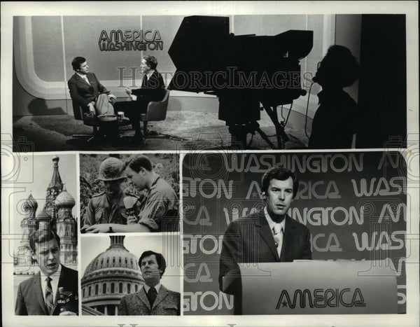 Peter Jennings Wash ost correspondent on AM America 1975 Vintage Press ...