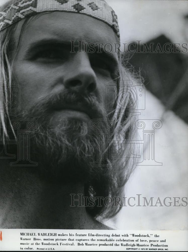 1970 Press Photo Michael Wadleigh in Woodstock - Historic Images
