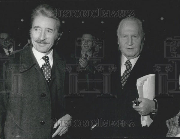 Edgardo Sogno, Randolfo Pacciardi 1976 Vintage Press Photo Print ...