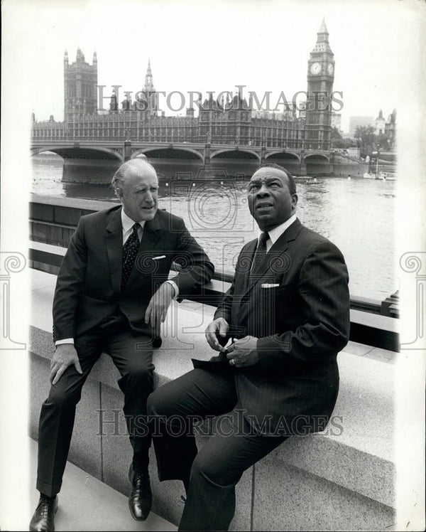 1970 Press Photo MayorW. Washington of D.c. & Mr.Desmond Plummer ...