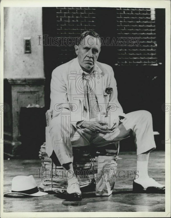 Press Photo Jason Robards Actor Hughie Film Movie American Playhouse D ...