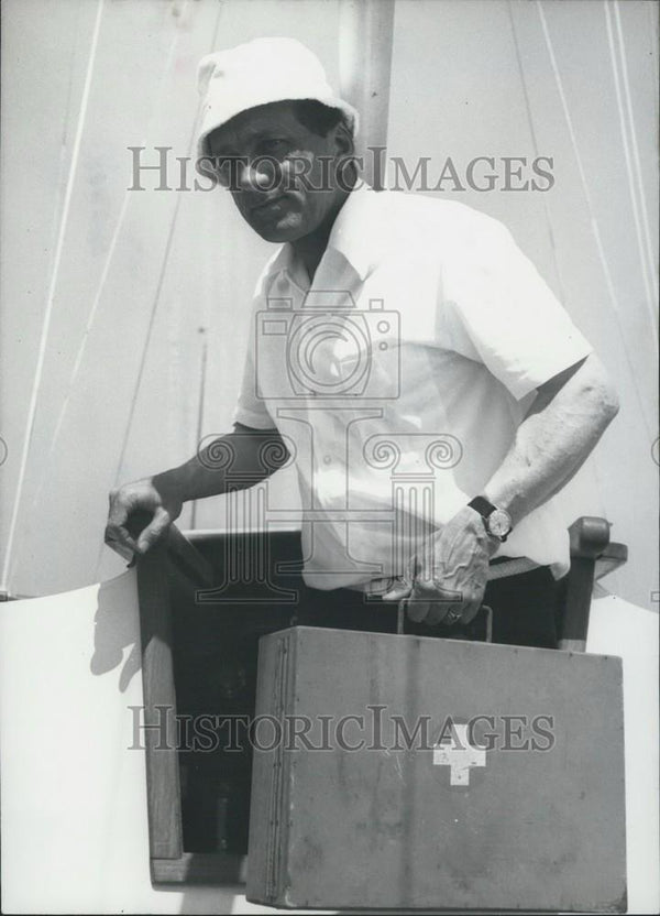 1967 Press Photo Rollo Gebhard To Sail Around the World in "Solveig II ...
