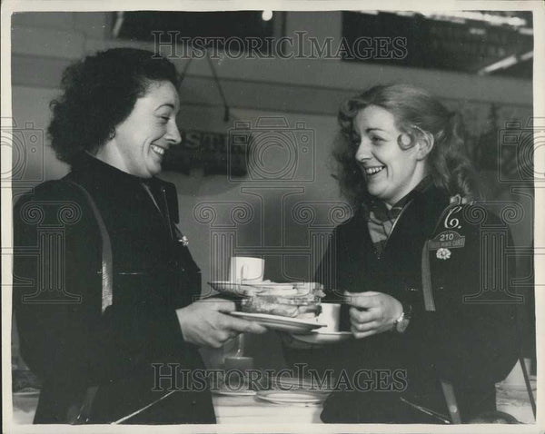 Annie Neil left and her sister Chriesie while car serviced 1954 Vintage ...