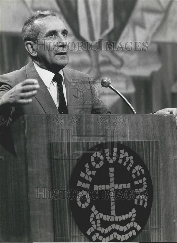 1984 Press Photo Uruguayan Methodist Parson Emilio Castro for Secretar ...