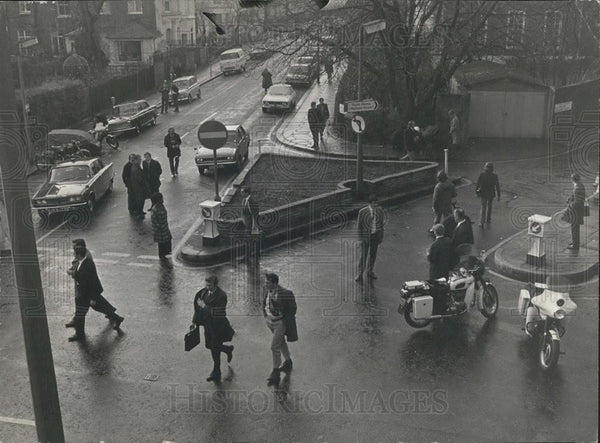 Press Photo Scene of the Shooting Showing Upper Philimore - Historic Images