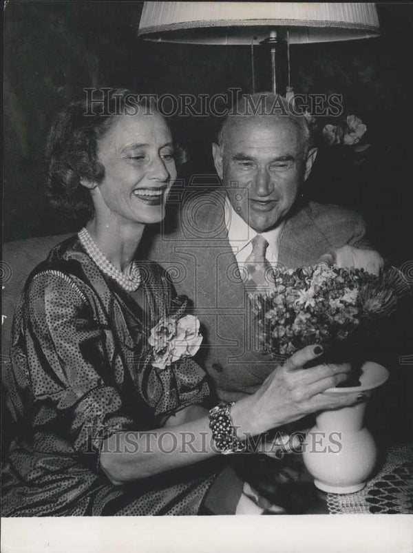 Sam & France Goldwyn On Trip Thru France 1953 Vintage Press Photo Print ...