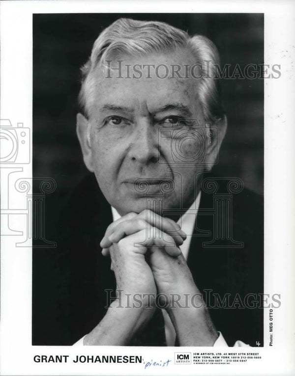 1998 Press Photo Pianist Grant Johannesen - cvp25356 - Historic Images