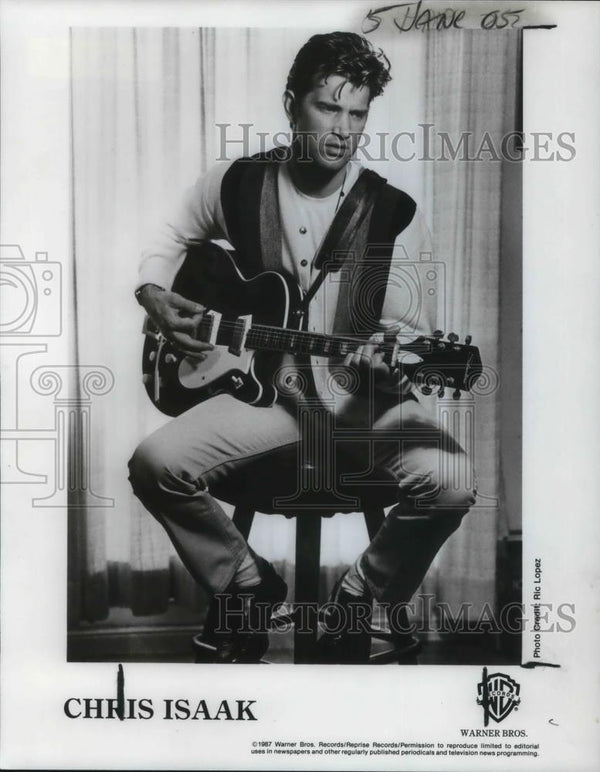 1991 Press Photo Chris Isaak American Rock Singer Songwriter and Music ...