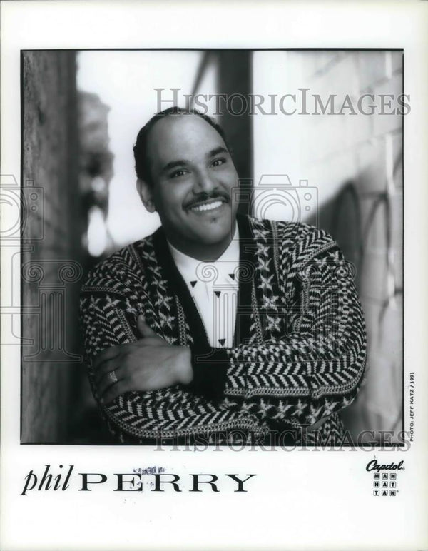 1991 Press Photo Phil Perry R&B Soul Jazz Singer Songwriter and Musici ...