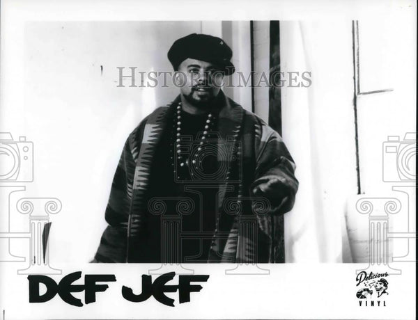 1981 Press Photo Def Jef Jeffrey Fortson, an American alternative hip ...