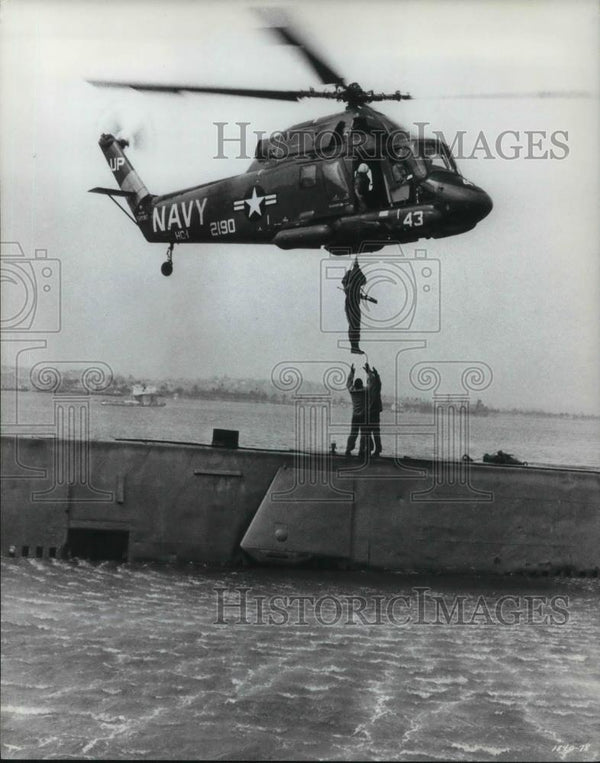 1969 Press Photo Jim Brown as Marine Captain in Ice Station Zebra - cv ...