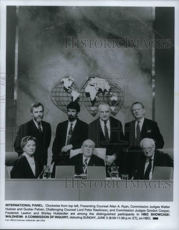 1968 Press Photo Allan A. Ryan Walter Hubner Gustav Petren Lord Peter ...