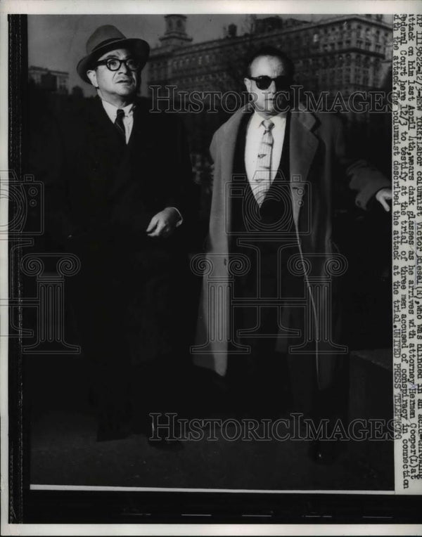 NYC Victor Riesal & atty Herman Cooper at conspiracy trial 1956 Vintage ...