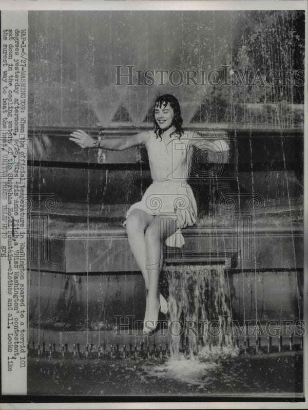 Miss Iris Anne Fitch, a Miss Washington candidate 1952 Vintage Press ...